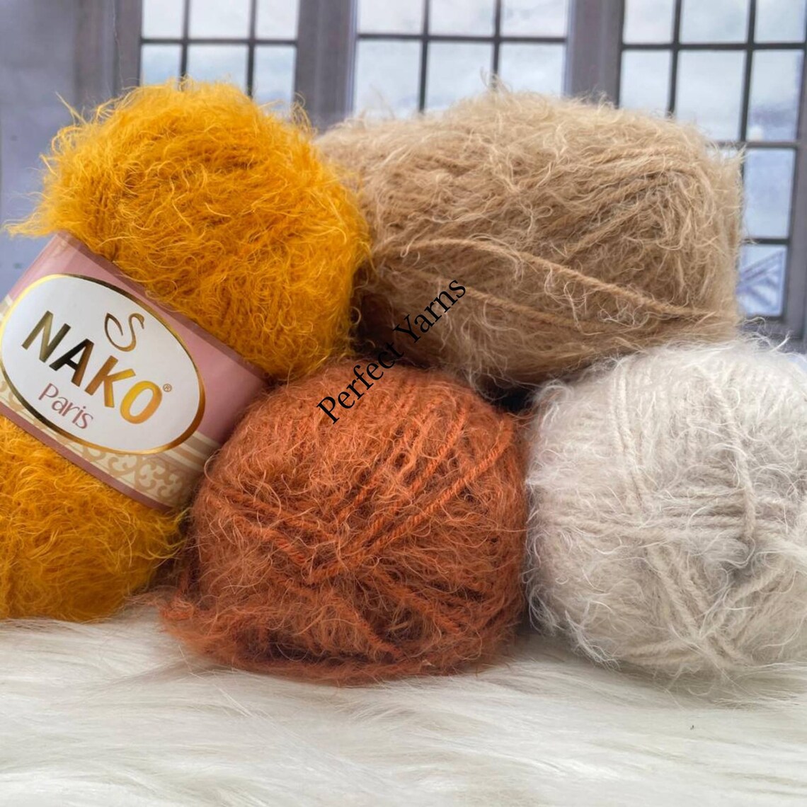 NAKO Paris Knitting yarn Crochet yarn acrylic yarn Shawl | Etsy