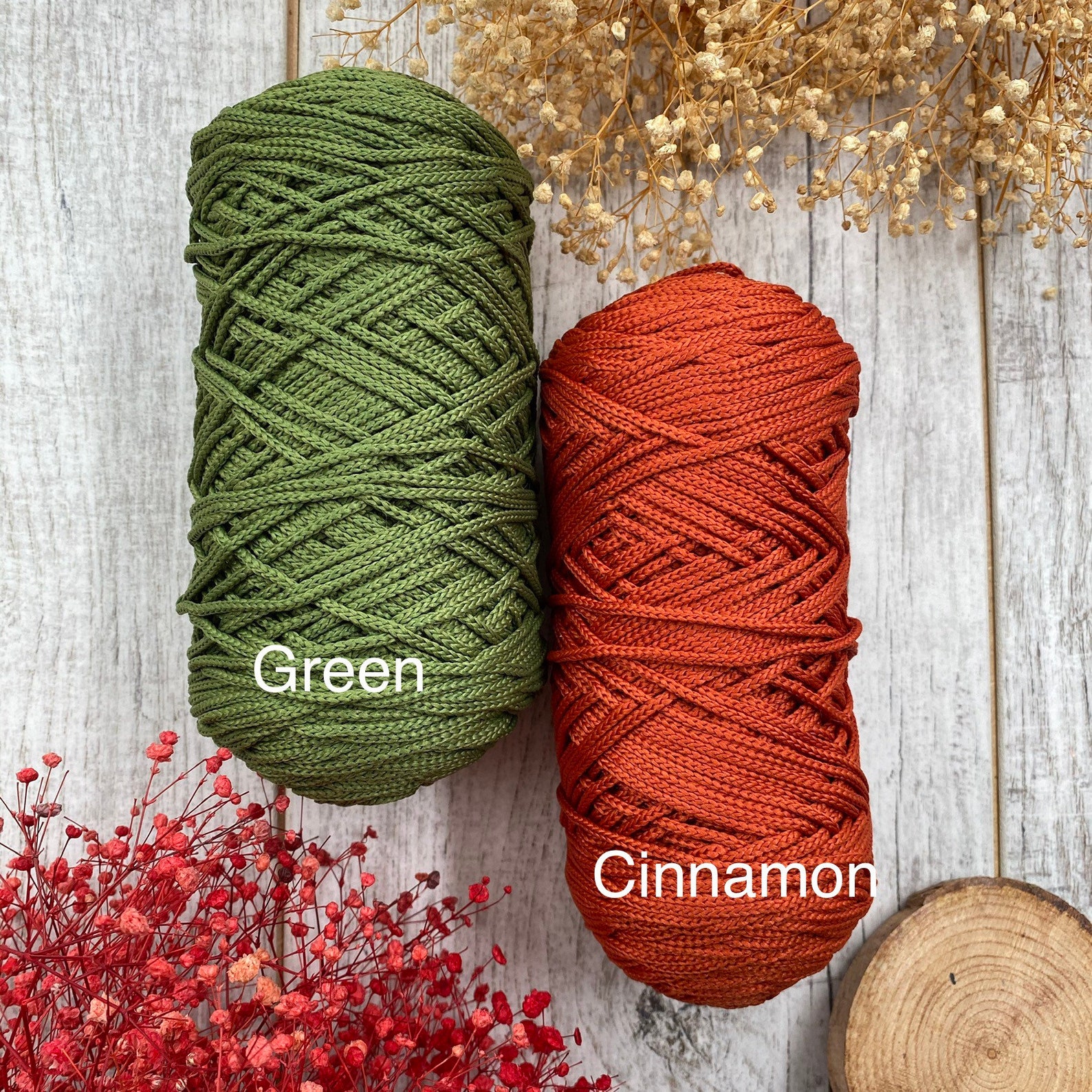 Polyester macrame yarn 3 mm 165 meters 240 grams 541 ft | Etsy