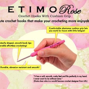 Tulip Etimo Rose Crochet Hook, Pink Tulip, Tulip Etimo Rose Pink Soft ...