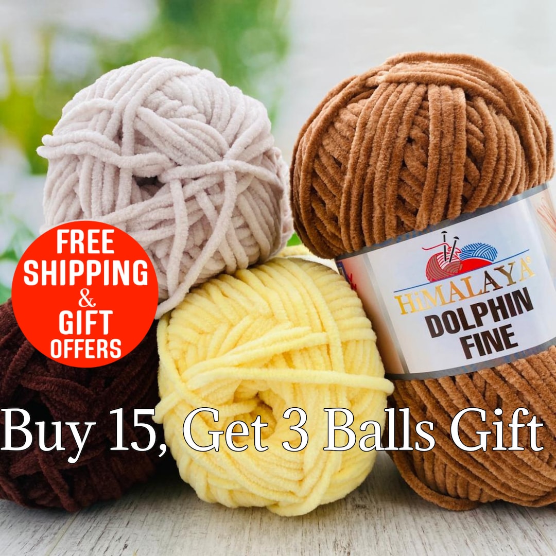 Very Soft Crochet Amigurumi Toy Yarns, Himalaya Dolphin Fine Baby ...