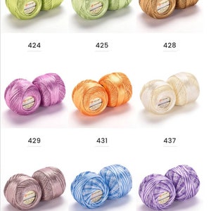 Lace Thread Size 10 Bright Lace Yarn Needlepoint Thread - Etsy