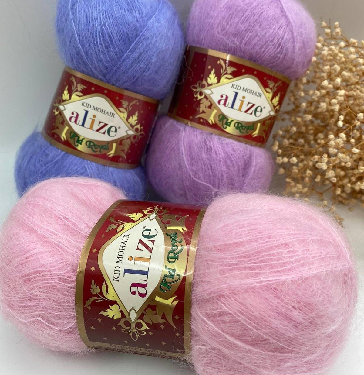 Alize Kid Mohair Yarn Mohair Wool Yarn Lace Yarnlace Mohair - Etsy