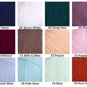 Super Fine Cotton Soft Yarn, Yarnart Cotton Soft Yarn, 55% Cotton Yarns ...