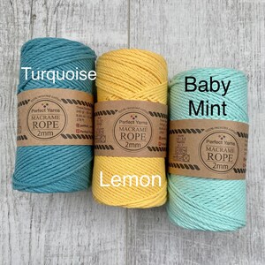 Cotton Rope 2mm Recyled Triple Strand Macrame Keychains - Etsy