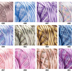 Lace Thread Size 10 Bright Lace Yarn Needlepoint Thread - Etsy