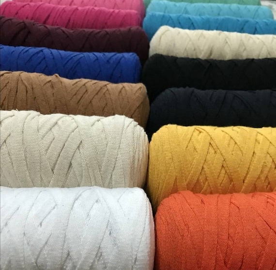 Cotton Ribbon Yarn 8 Mm 8.80 Oz 136 Yards 250 Grams 125 Mt | Etsy