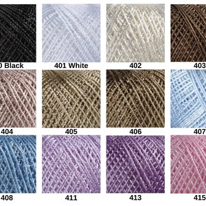 Lace Thread, Size 10 Bright Lace Yarn, Needlepoint Thread, Cross Stitch ...