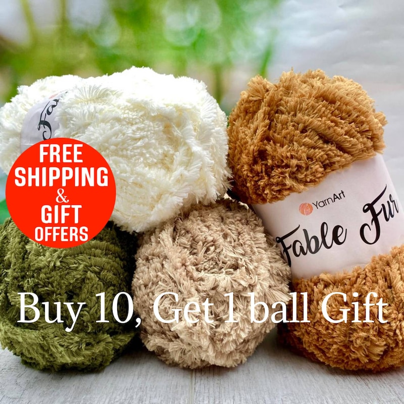 Fluffy Yarn - Etsy