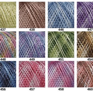 Lace Thread, Size 10 Bright Lace Yarn, Needlepoint Thread, Cross Stitch ...