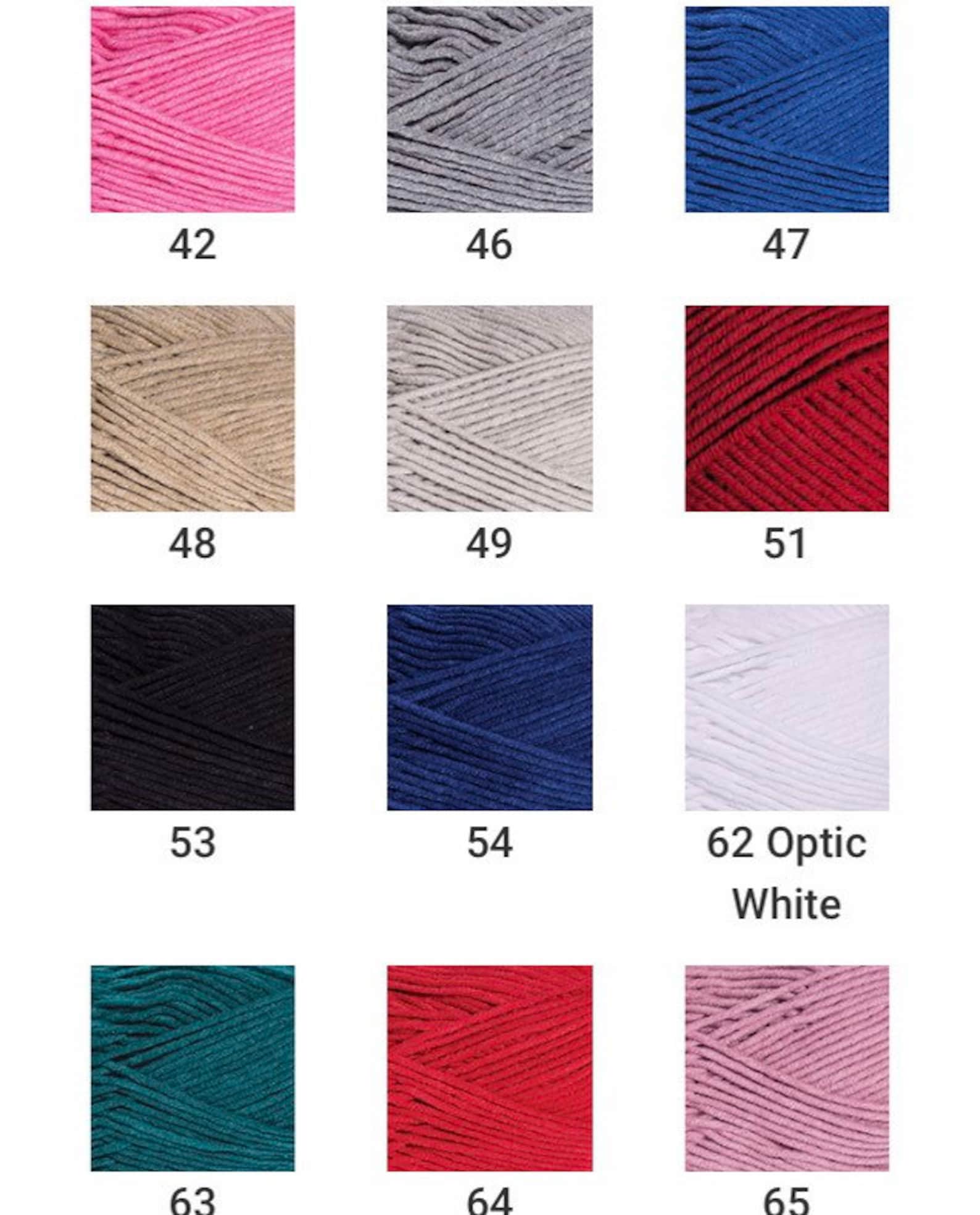 Yarnart Jeans Plus Yarn Cotton Yarn Knitting Yarn Crochet | Etsy