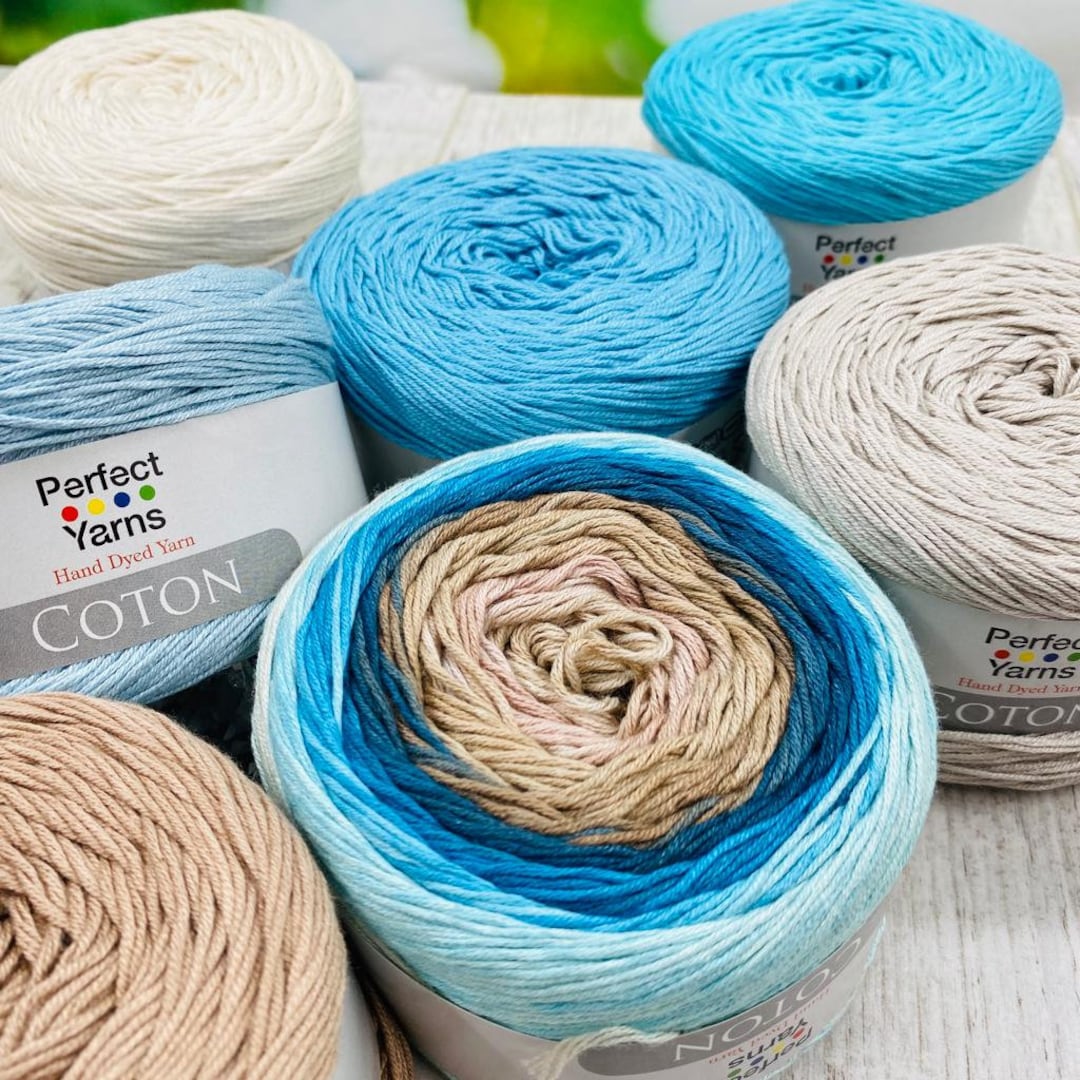 Hand Dyed Baby Soft Yarns, 50% Cotton Yarn, 2 Sport Yarn, Baby Crochet ...