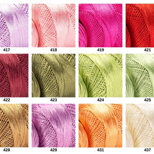 Lace Thread Size 10 Bright Lace Yarn Needlepoint Thread - Etsy