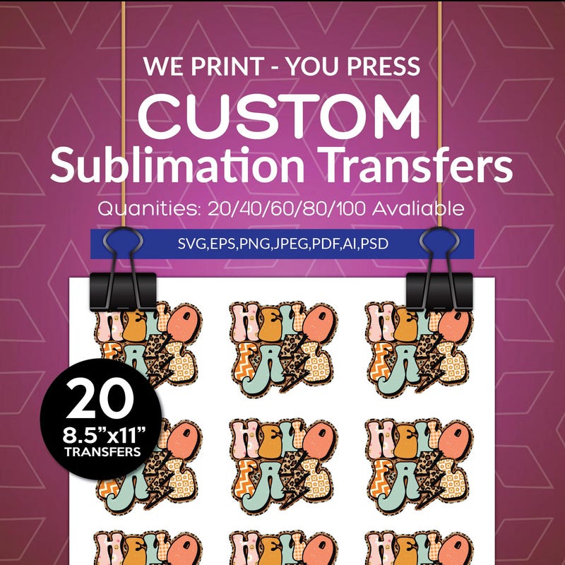 Sublimation Printing - Etsy