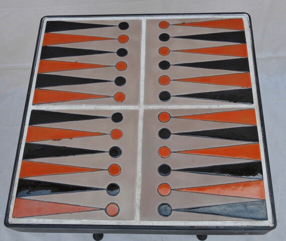 Catalina Tile Backgammon Table | Etsy