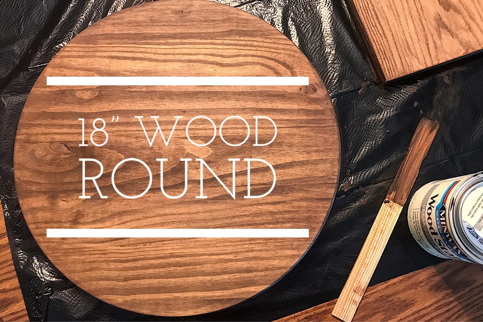 Hand-painted Round Wood Wall Art, Custom Painting, Wall Decor, Wood ...