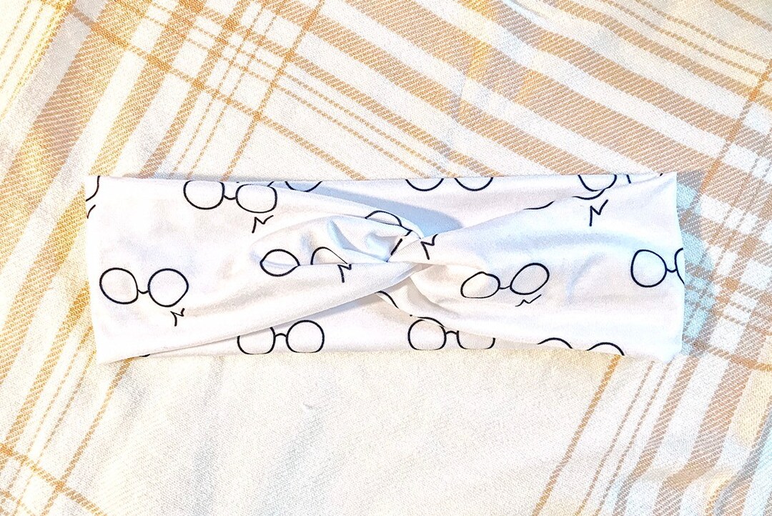 Wizard Glasses HP Headband, Handmade Wizard Turban Knot Headband ...