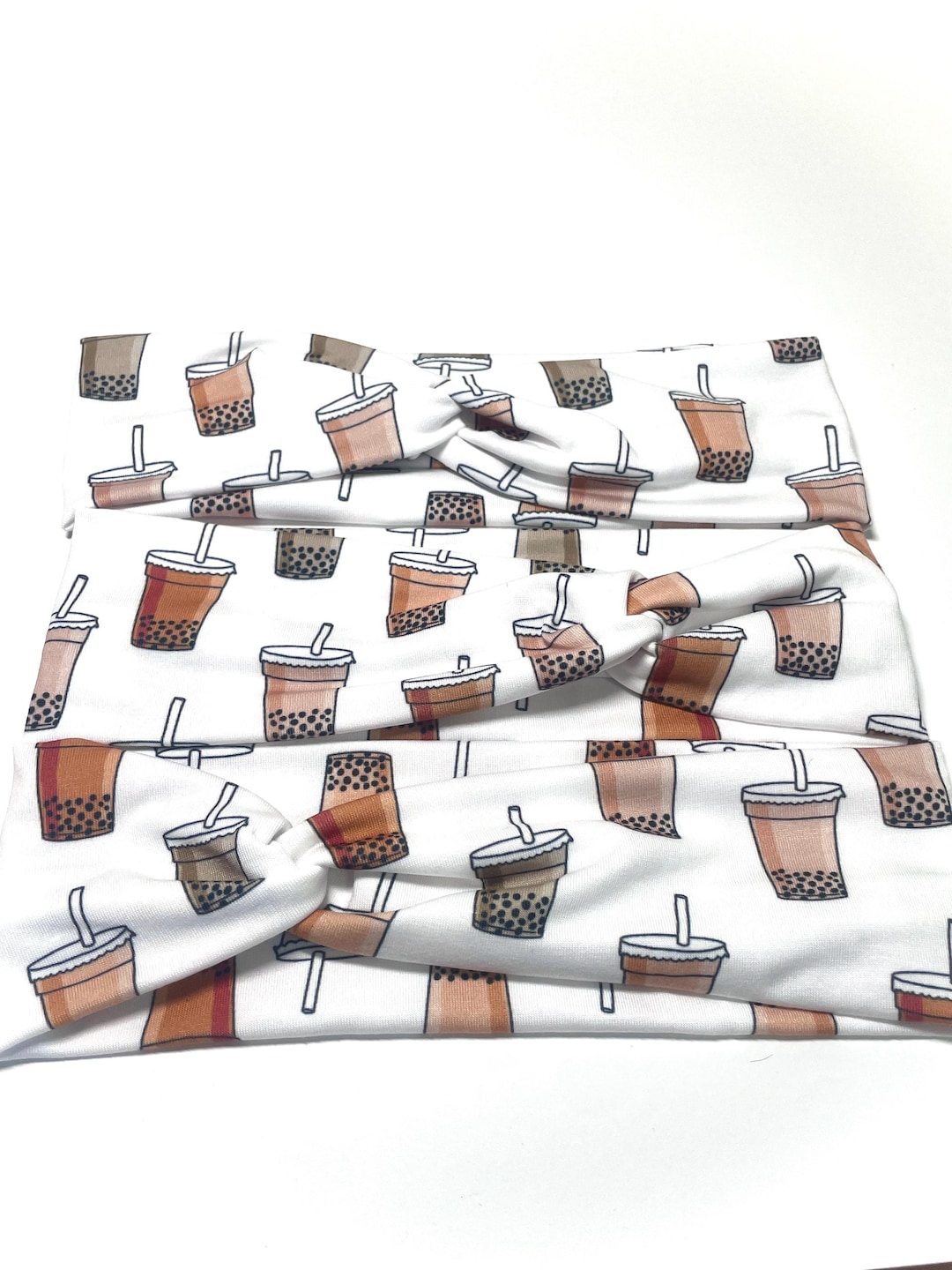 HEADBAND / Boba Milk Tea Headband / Turban Headband / Knotted Headband ...