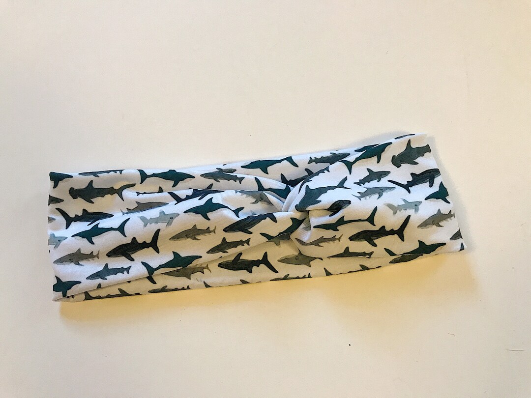 HEADBAND / Shark Headband / Turban Headband / Knotted Headband / Hair ...