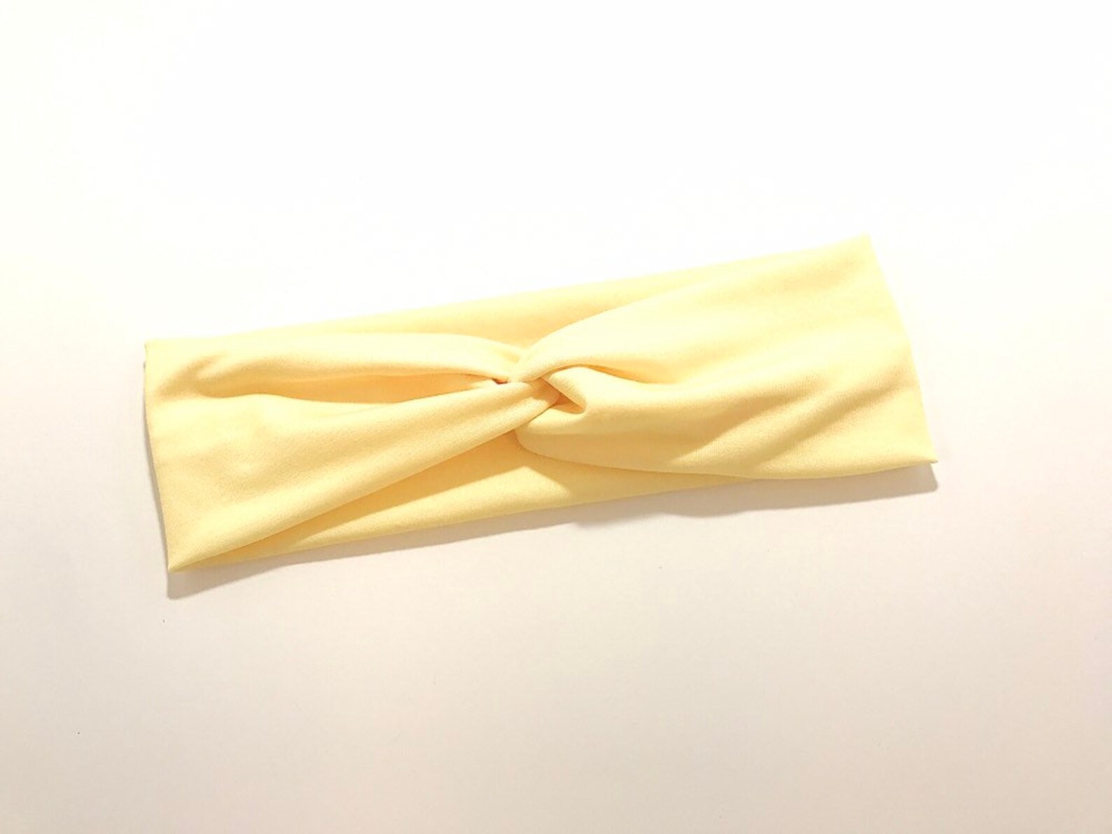 HEADBAND / Yellow Pastel Solid Headband / Turban Headband / - Etsy