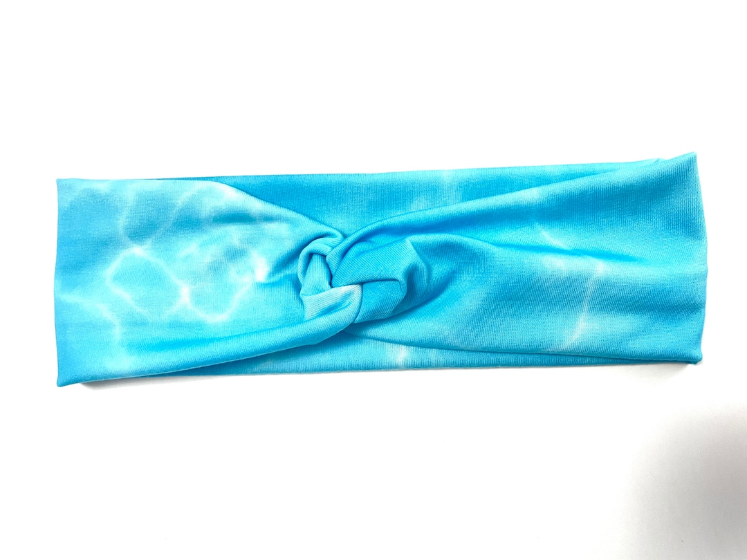 HEADBAND / Pool Water Headband / Turban Headband / Knotted Headband ...