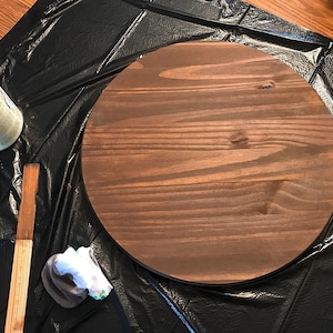 Hand-painted Round Wood Wall Art, Custom Painting, Wall Decor, Wood ...