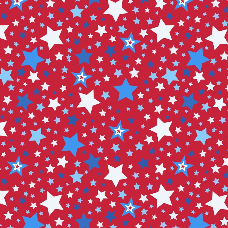 Americana Stars Half Yard - Etsy