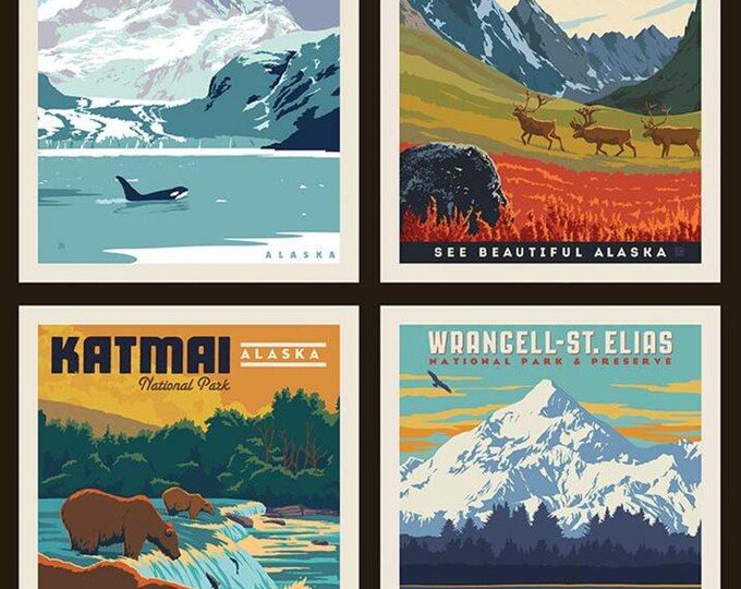 National Parks Panel - Alaska - Etsy