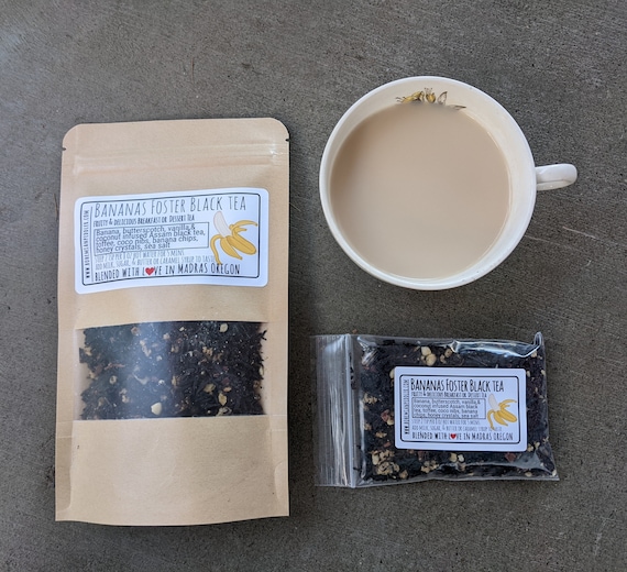 Bananas Foster Black Tea Loose Leaf Tea Dessert Tea Blends - Etsy