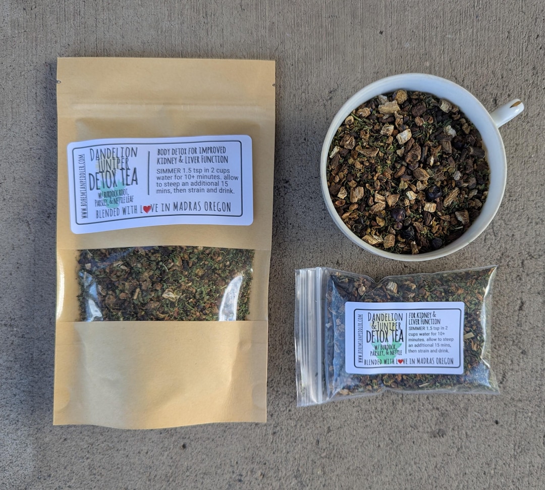 Dandelion & Burdock Root Tea W/ Juniper Berry | Loose Herbal Tea ...