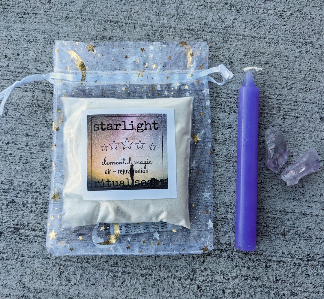 Starlight Milk & Clay Bath Soak: Amethyst Crystal, Rejuvenation Ritual ...