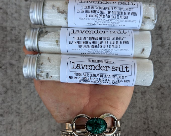Lavender Salt | Magical Salt | Ritual Soak | Witch Salts - Etsy