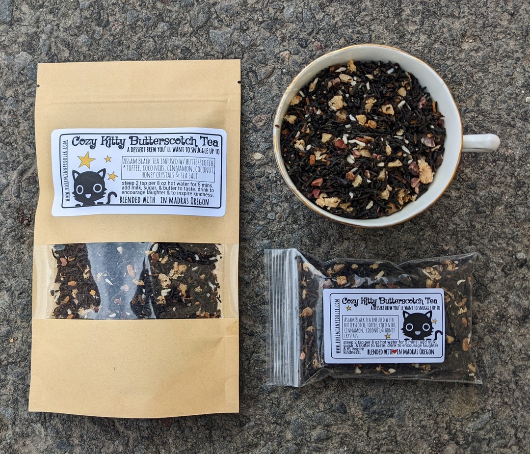 Butterscotch Dessert Black Tea: Toffee, Coco Nibs & Cinnamon - Etsy