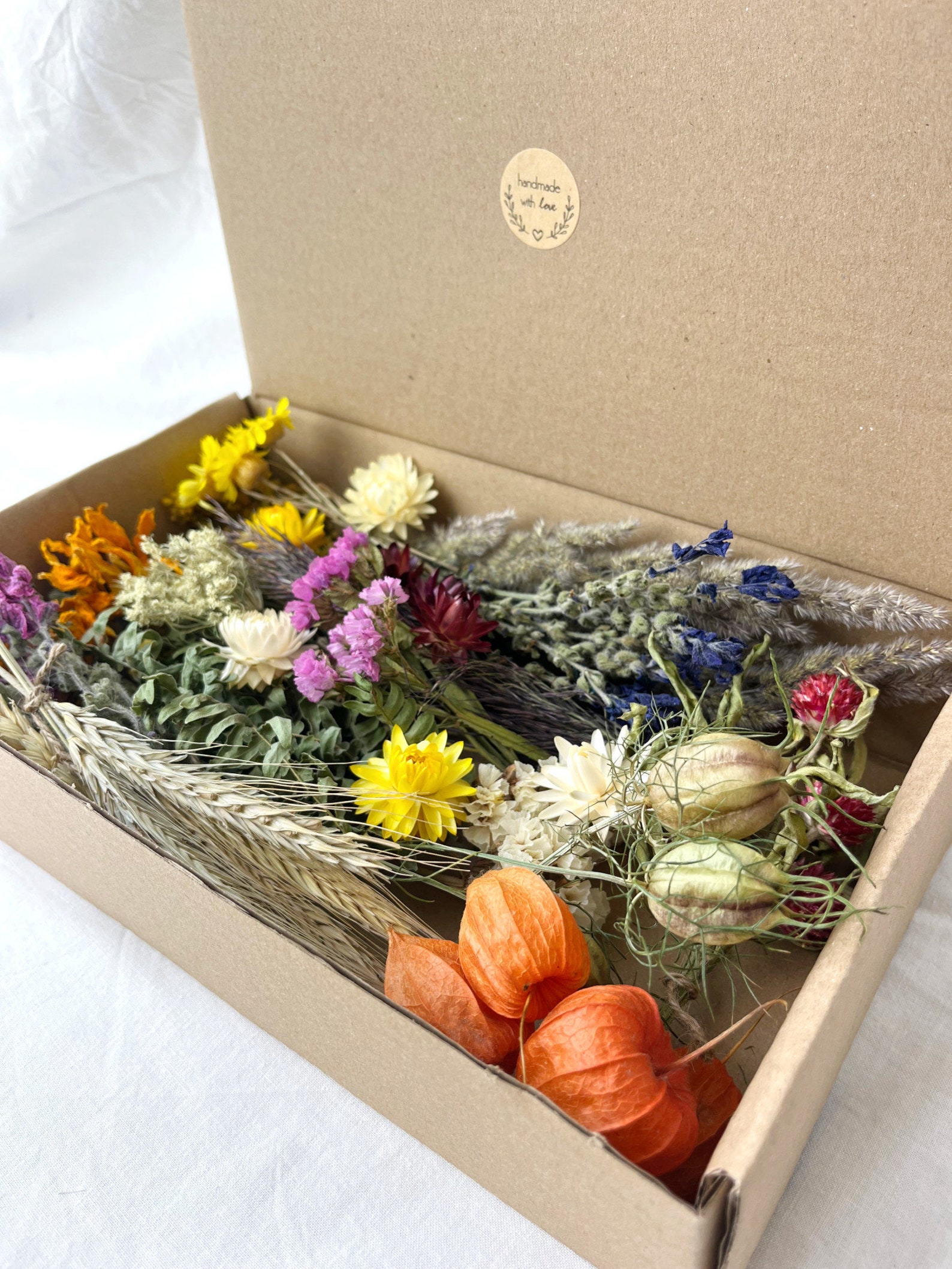Dried Flower Craft Box, Dry Grasses and Flowers Box, Preserved Natural ...