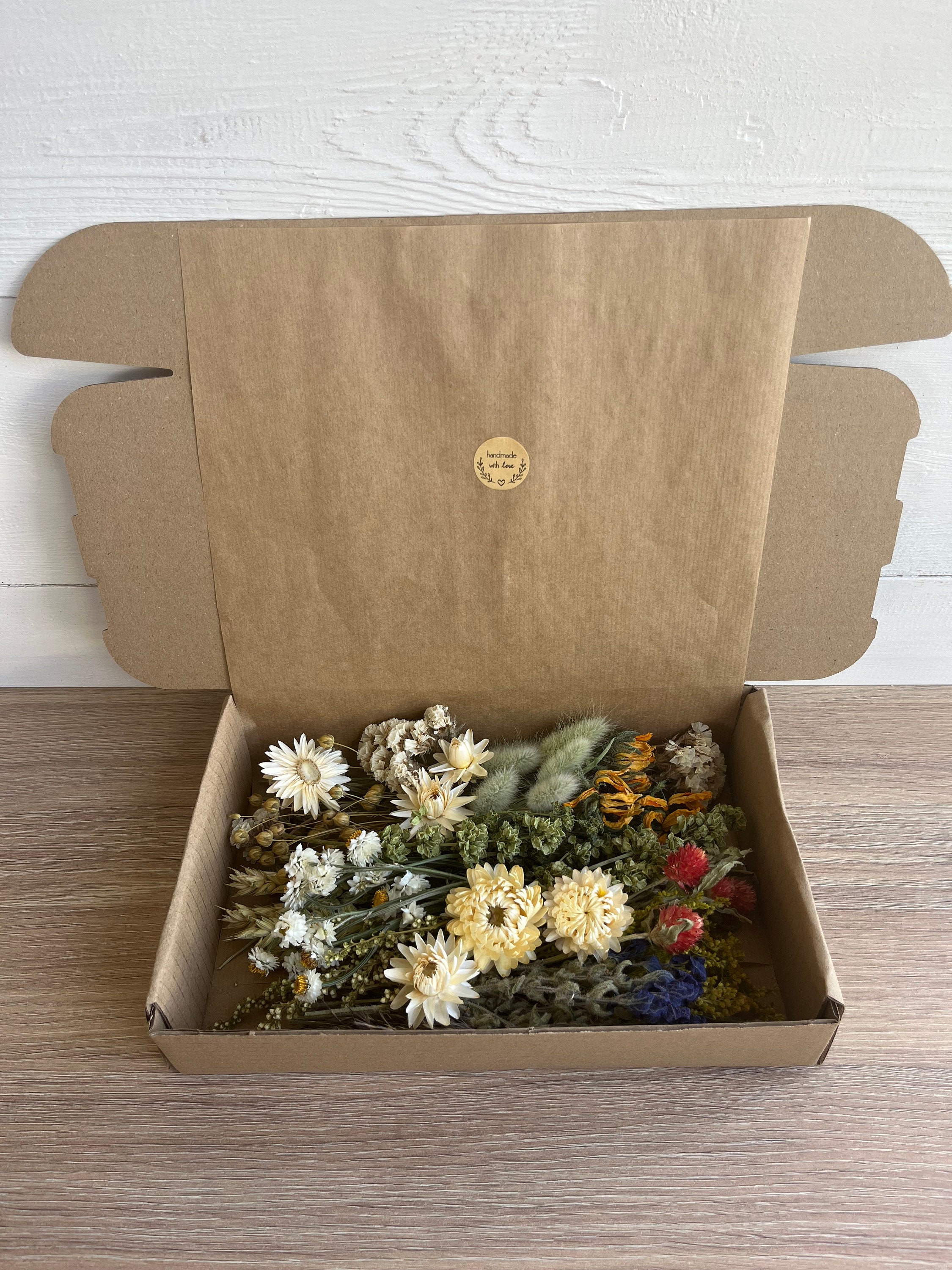 Dried Flower Mix Craft Boxes, Dried Grasses Crafting, Preserved ...