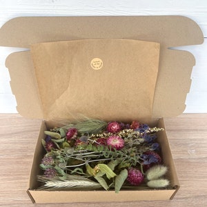 Dried Flower Supplies Mix Craft Box, Organic Preserved Wildflowers, DIY ...