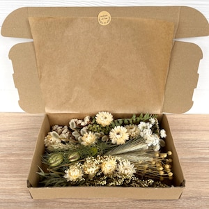Dried Flower Supplies Mix Craft Box, Organic Preserved Wildflowers, DIY ...
