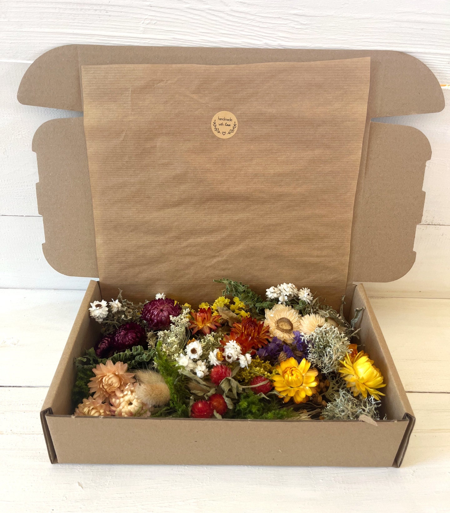Dried Flower Mix Crafting Boxes, Preserved DIY Mini Posies, Gift ...