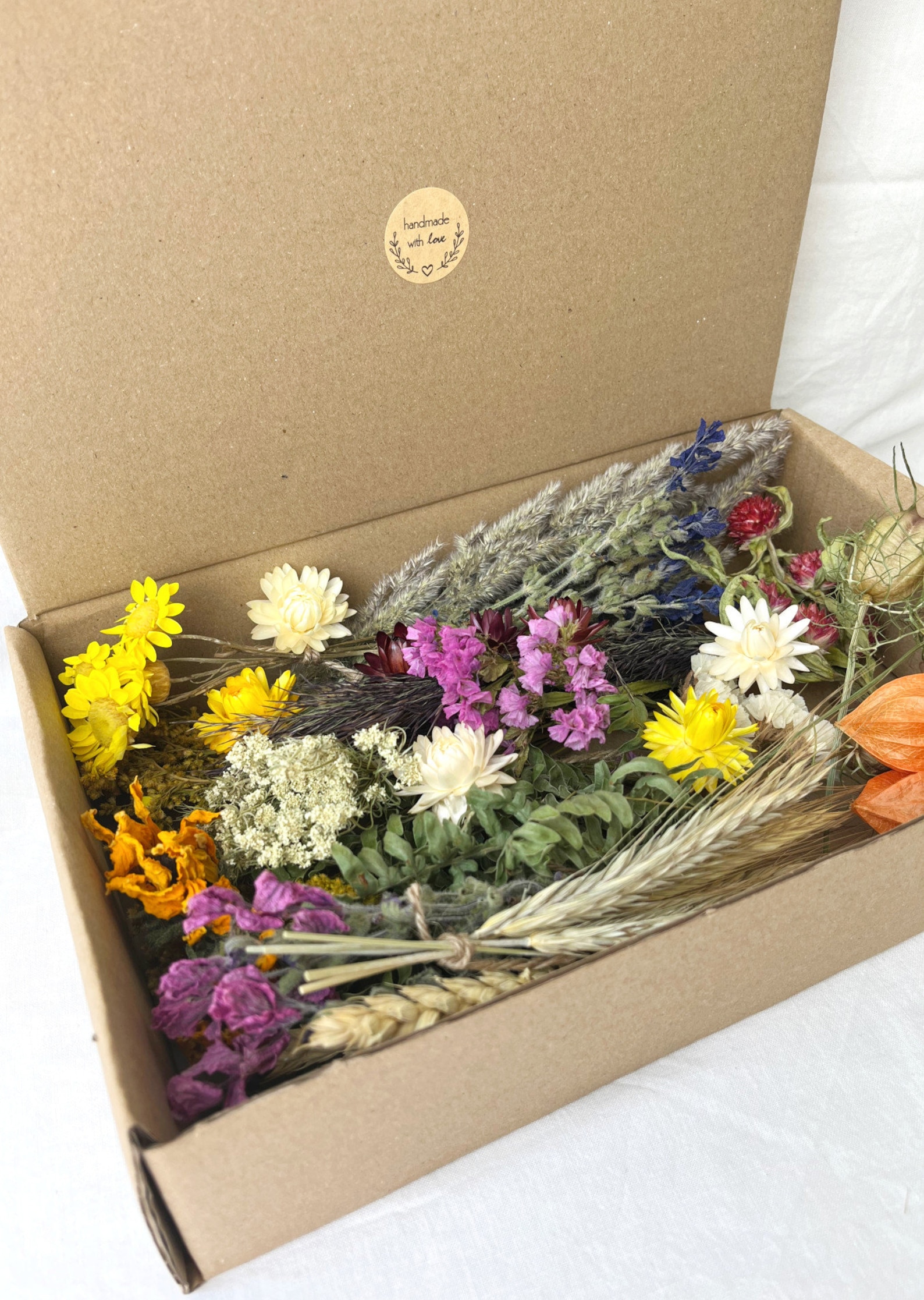 Dried Flower Craft Box, Dry Grasses and Flowers Box, Preserved Natural ...