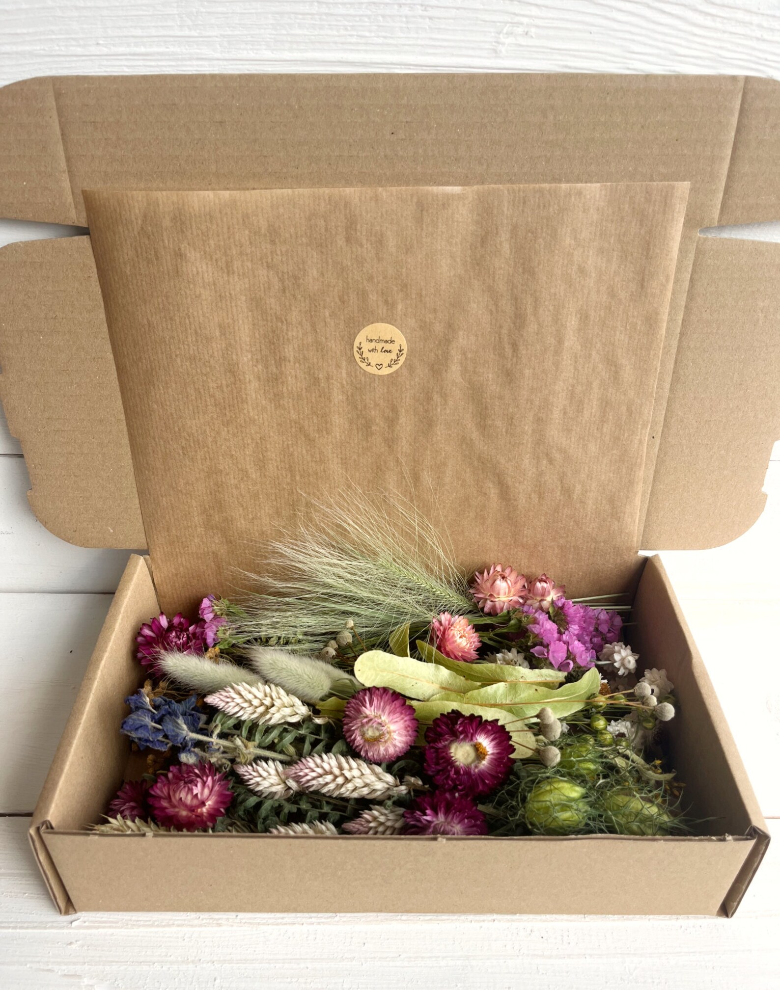Dried Flower Mix Crafting Boxes, Preserved DIY Mini Posies, Gift ...