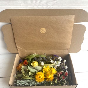 Dried Flower Mix Crafting Boxes, Preserved DIY Mini Posies, Gift ...