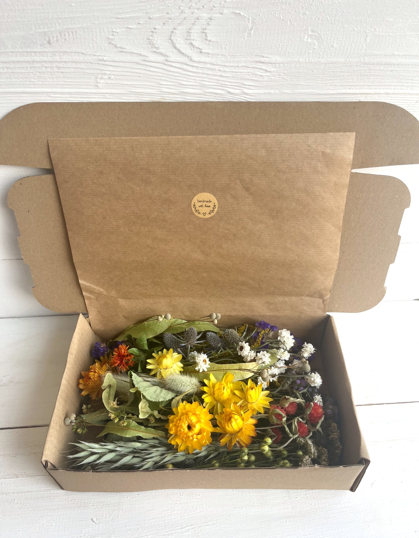 Dried Flower Mix Crafting Boxes, Preserved DIY Mini Posies, Gift ...