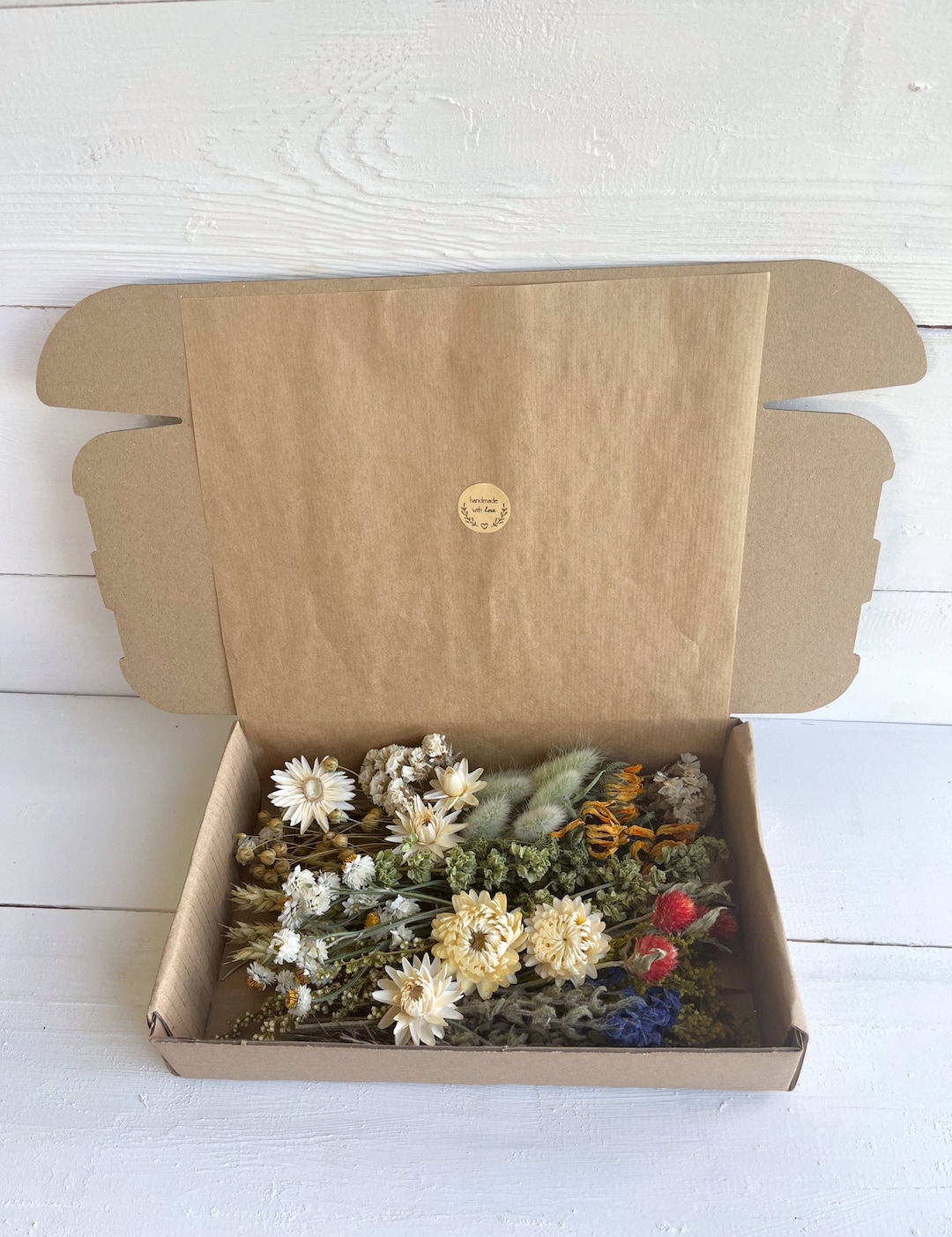 Organic Dried Flower Craft Box, DIY Home Decor, Wedding Table Decor ...