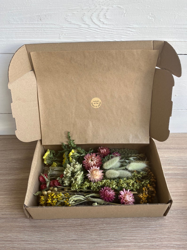 Dried Flower Mix Craft Boxes, Dried Grasses Crafting, Preserved ...