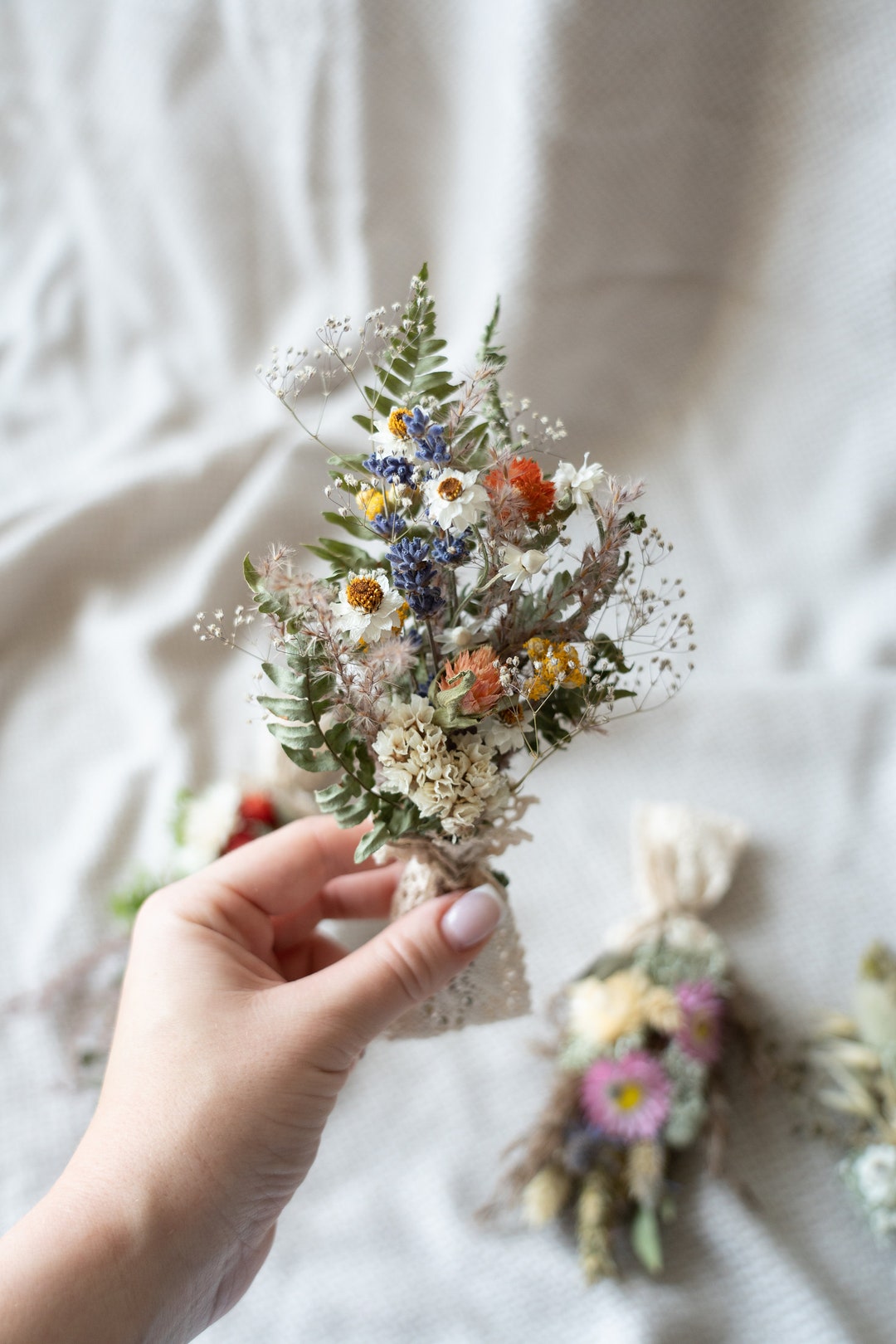 Mini Bouquet Bundle, Small Flower Arrangements, Organic Preserved ...