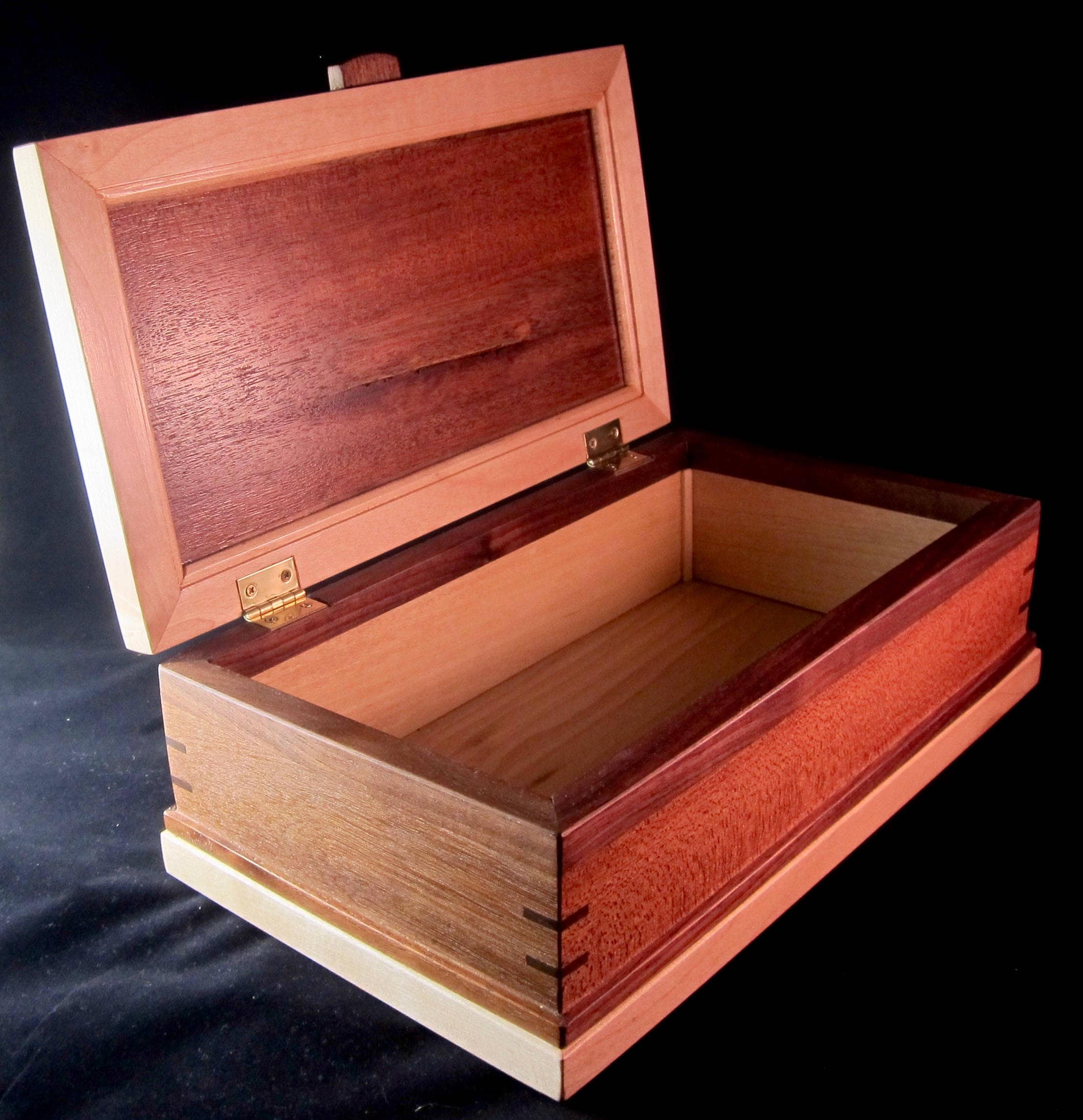 Handmade Hardwood Hinged Keepsake Box - Etsy