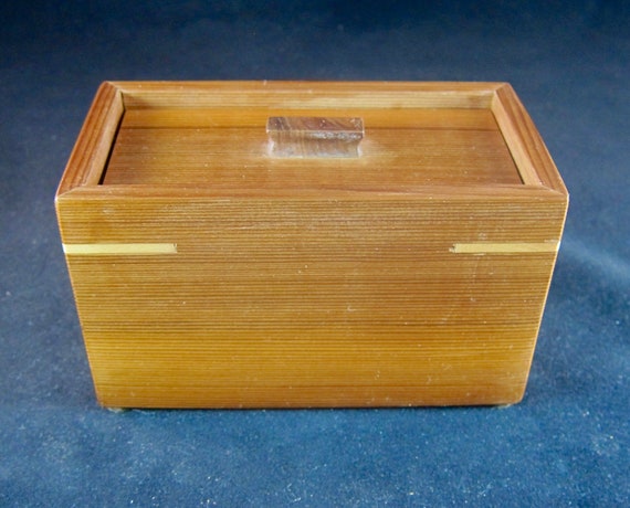 Hingeless Handmade Cedar Keepsake Box | Etsy
