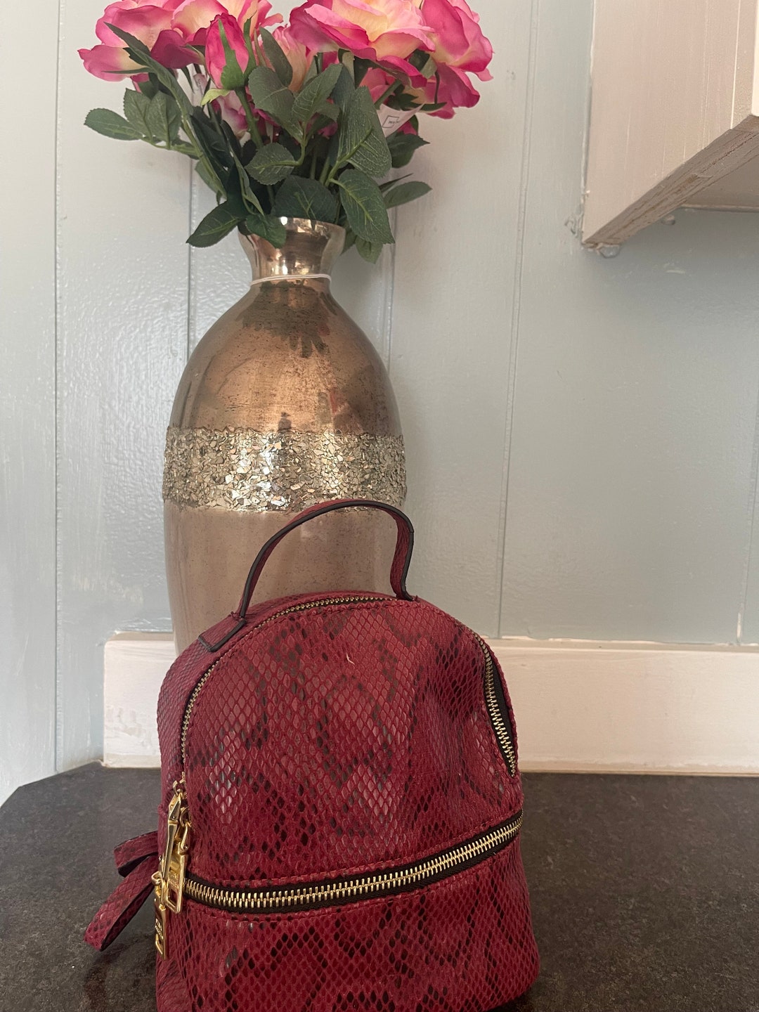 Small Snake Skin Backpack - Etsy