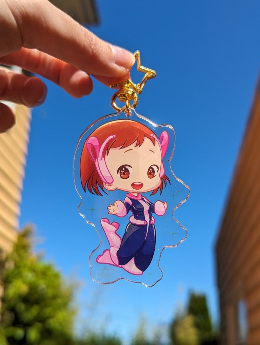 Uraraka - Uravity - Acrylic Keychain Charm - Etsy