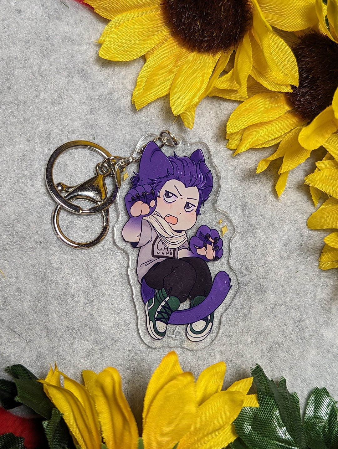 Shinso Cat Nap - 3" Acrylic Charm - Etsy