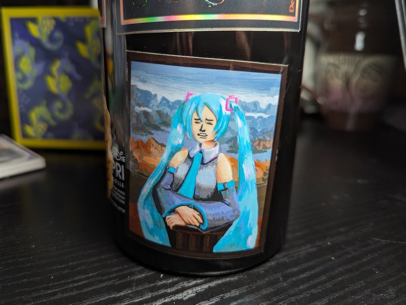 Hatsune Miku as Mona Lisa - Vinyl Sticker - Etsy